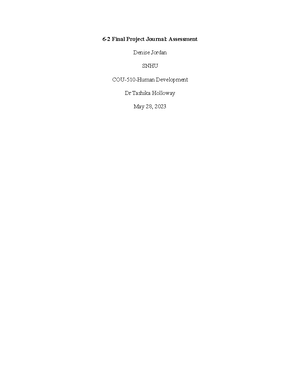 6-3 Module Six Video Reflection - According to Better Help (2022 ...