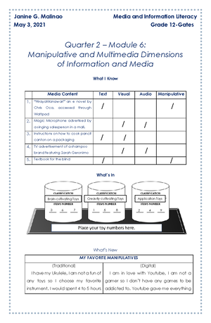 Lesson 1 Structures of Globalization - Department of Social Sciences ...