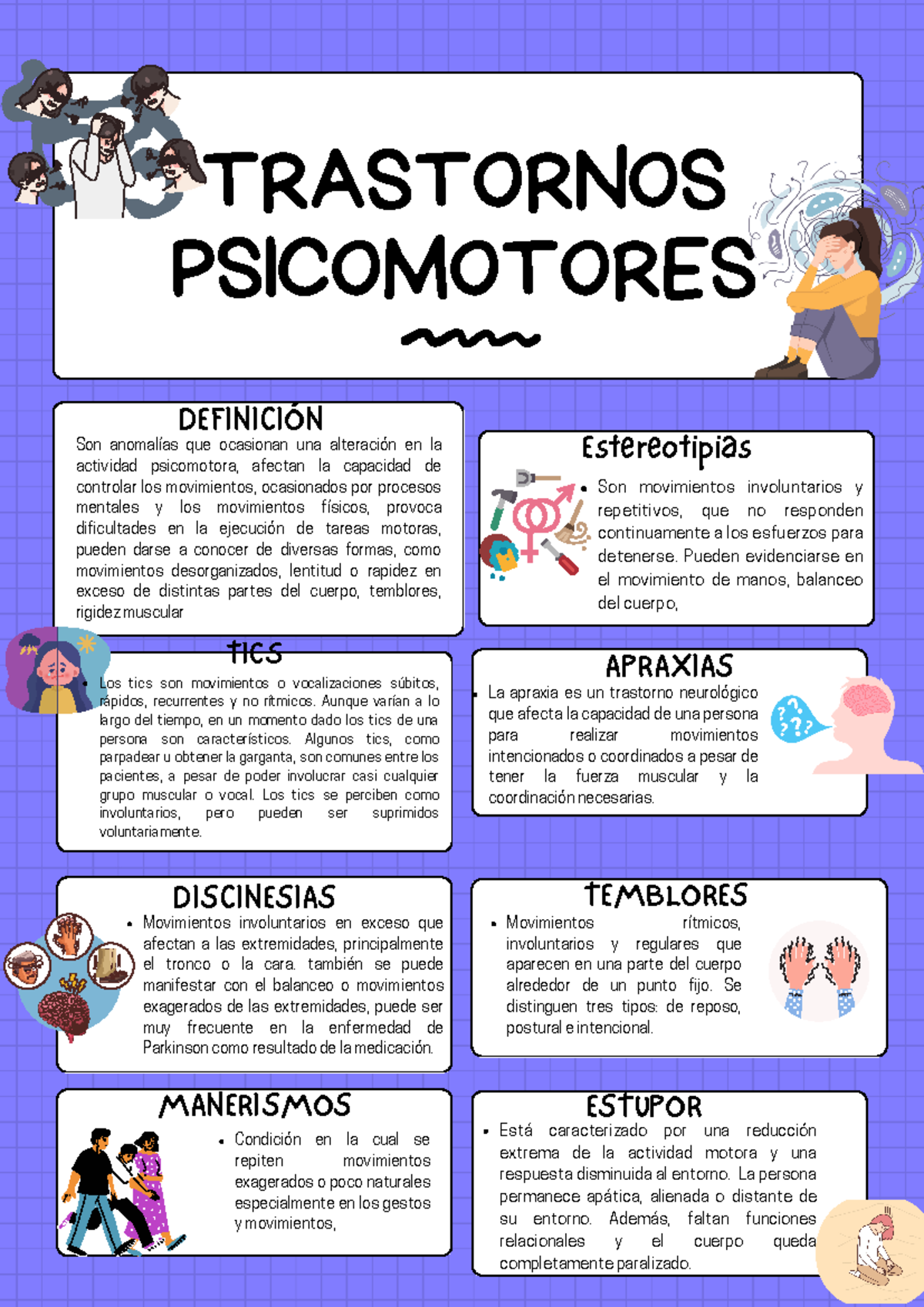 Trastornos psicomotores - Son anomalías que ocasionan una alteración en ...