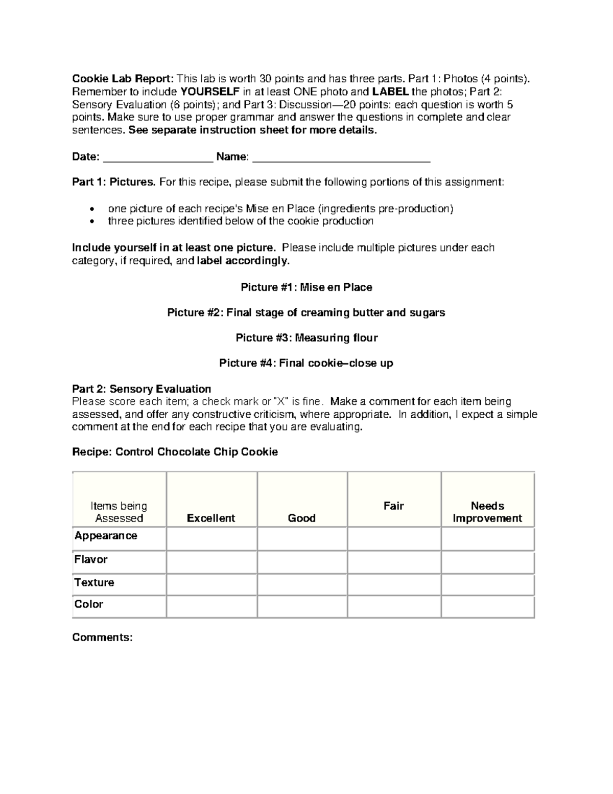 Cookie Lab Report online 2021 - Cookie Lab Report: This lab is worth 30 ...