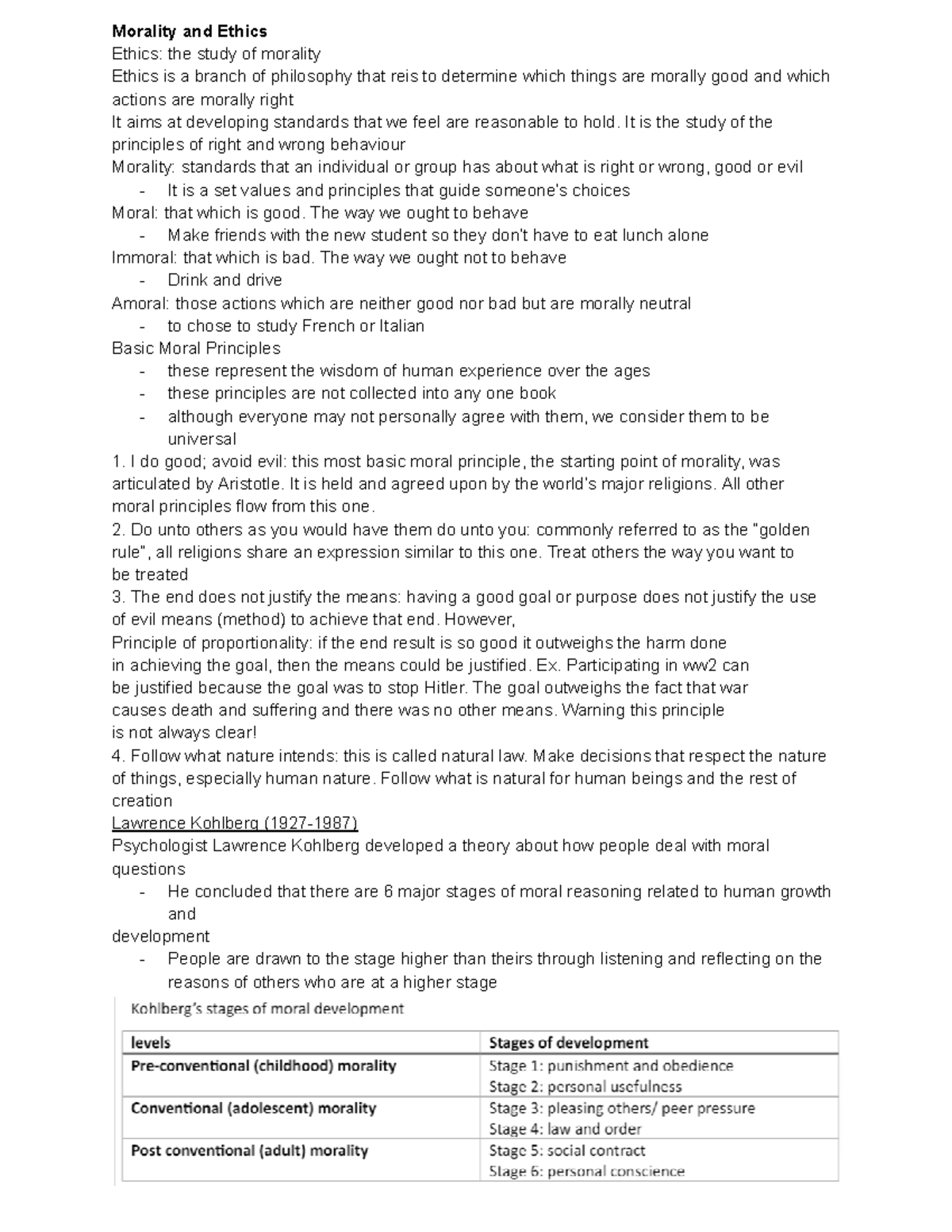 Morality and Ethics - Morality and Ethics Ethics: the study of morality ...