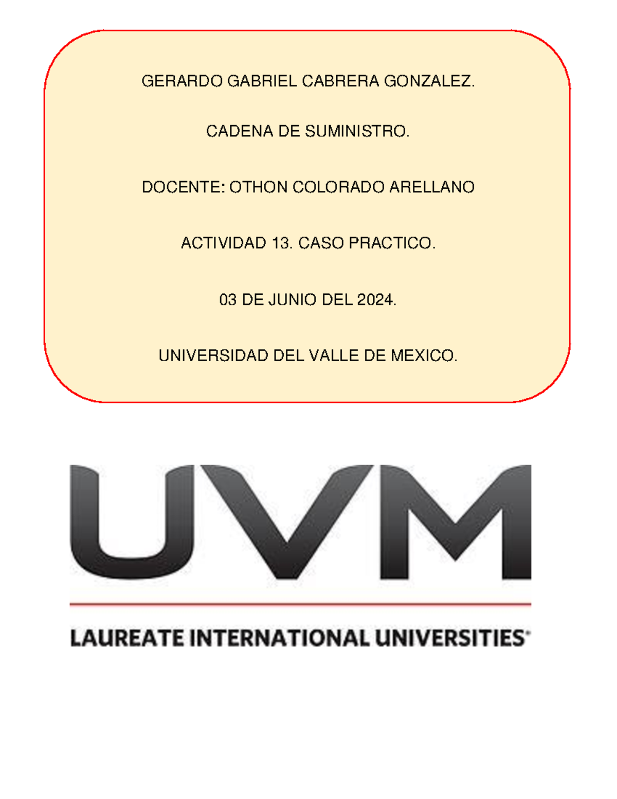 A13 Ggcgcs - vvcvc - GERARDO GABRIEL CABRERA GONZALEZ. CADENA DE ...