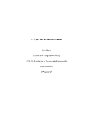 This is the IT 212 Module 7 MIlestone - David Pace IT-212 Introduction to Computer Networks ...