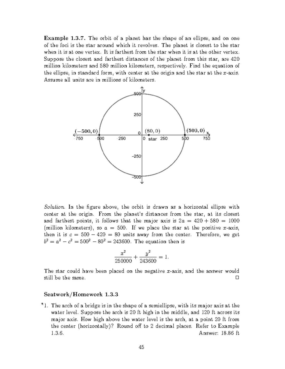 answer sheet in modular learning system - Example 1.3.7 orbit of a ...