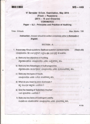 PPA UNIT 1 Study Material - PRINIPLES AND PRACTICE OF AUDITING V ...