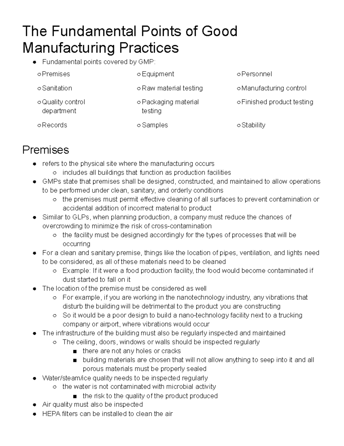 GLP and GMP Pt. 5 - Unit 2 - The Fundamental Points of Good ...