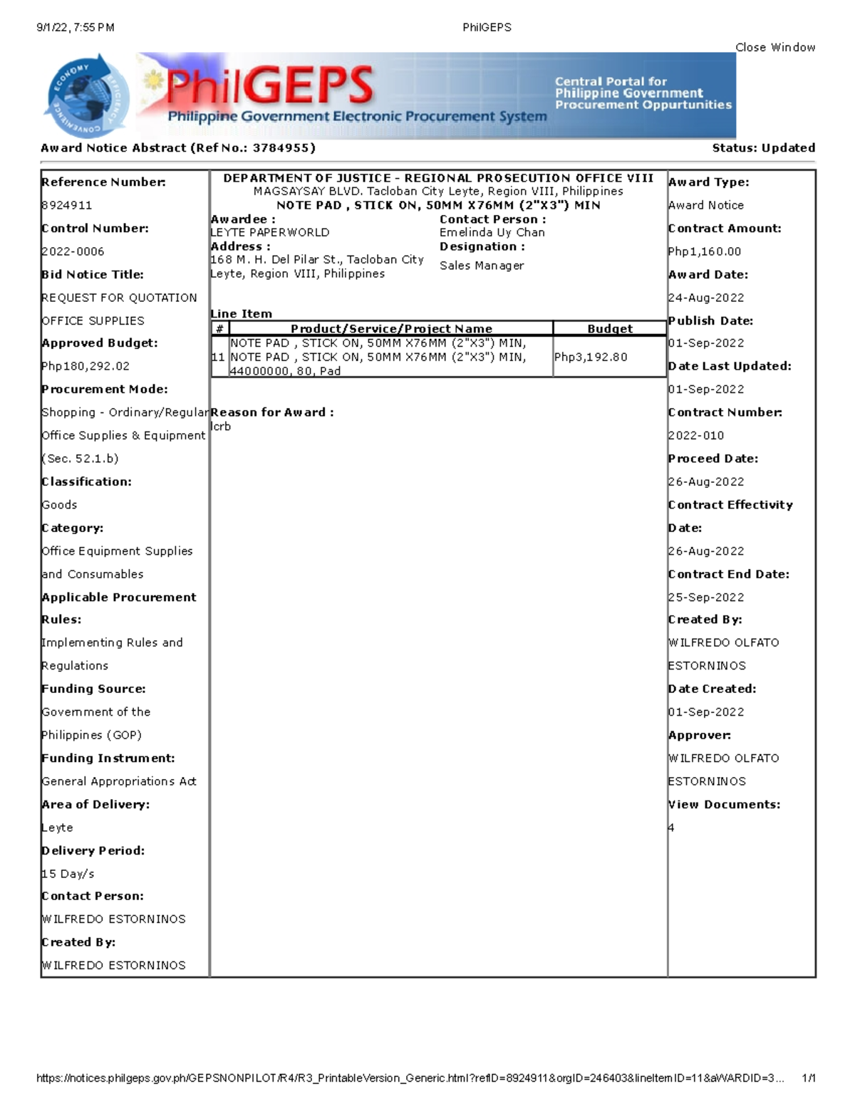 Phil GEPS 23 - 9/1/22, 7:55 PM PhilGEPS - Studocu