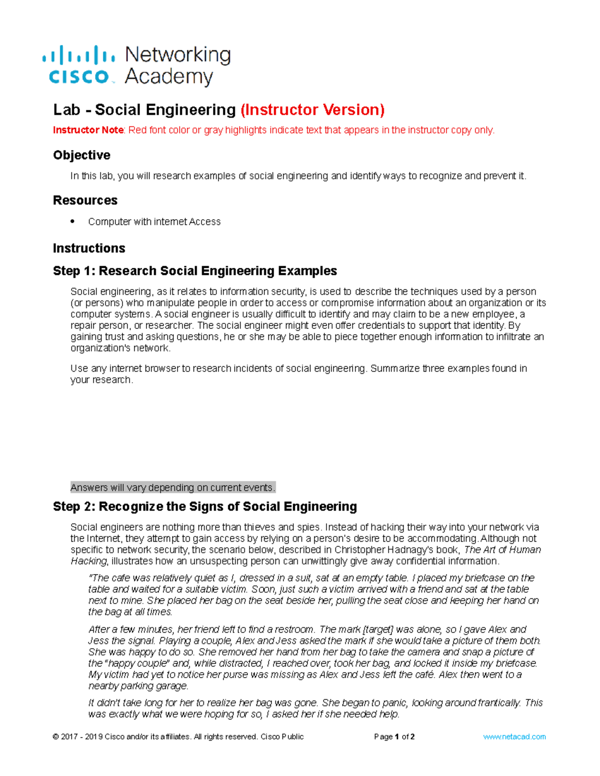 3 5 7 Lab Social Engineering Ilm Lab Social Engineering