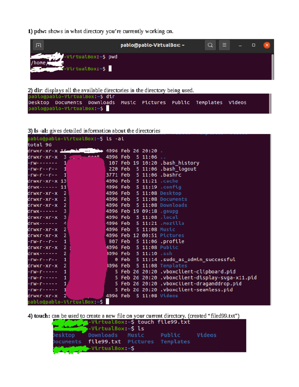 EMT 2390L Lab 2 - Laboratory Report #2 - pdw: shows in what directory you’re currently working ...