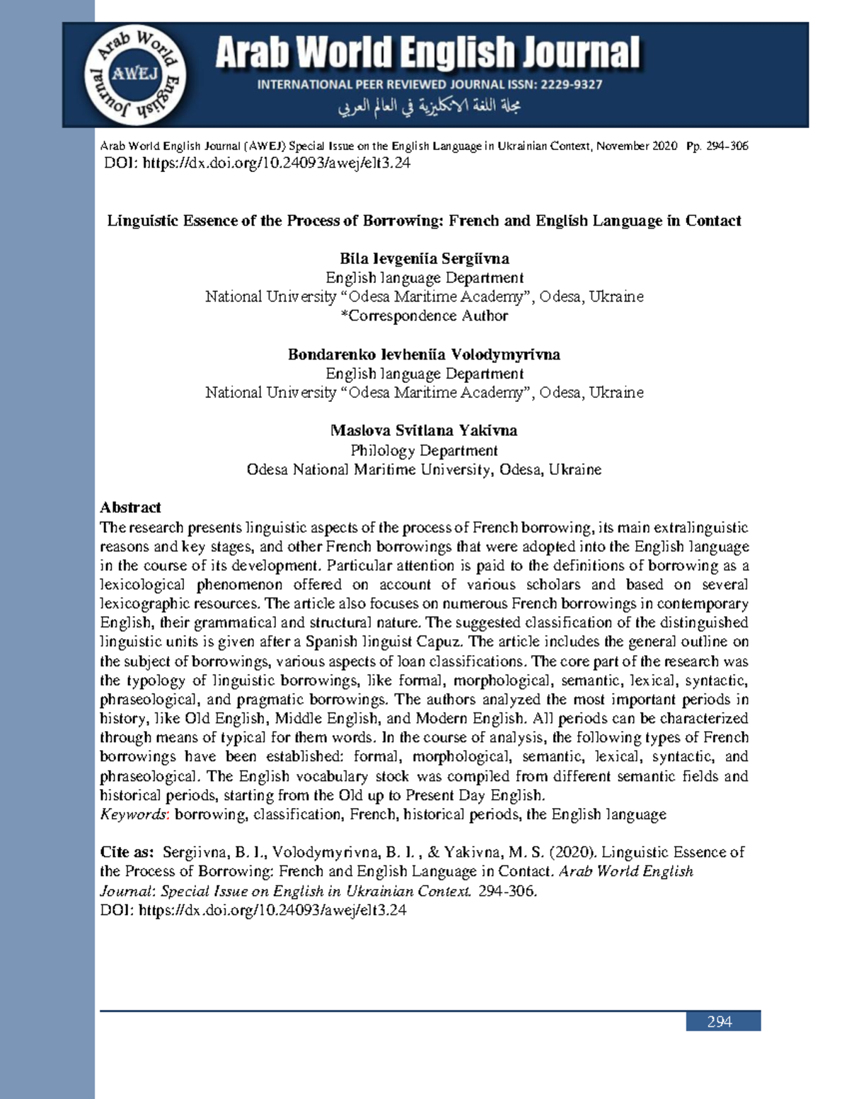 Qwerty keyboard - 294 Arab World English Journal (AWEJ) Special Issue ...