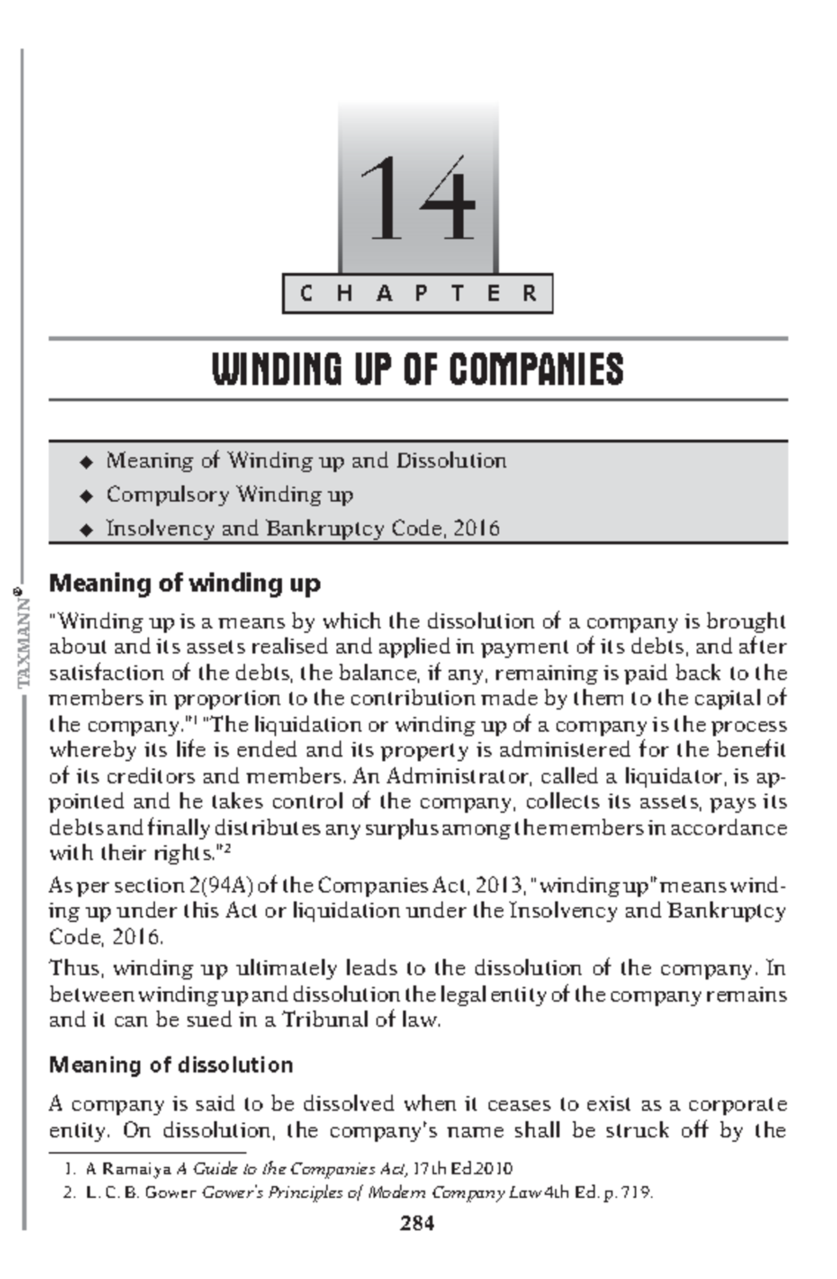 Sample chapter 14 for web - TAXMANN ® u Meaning of Winding up and ...