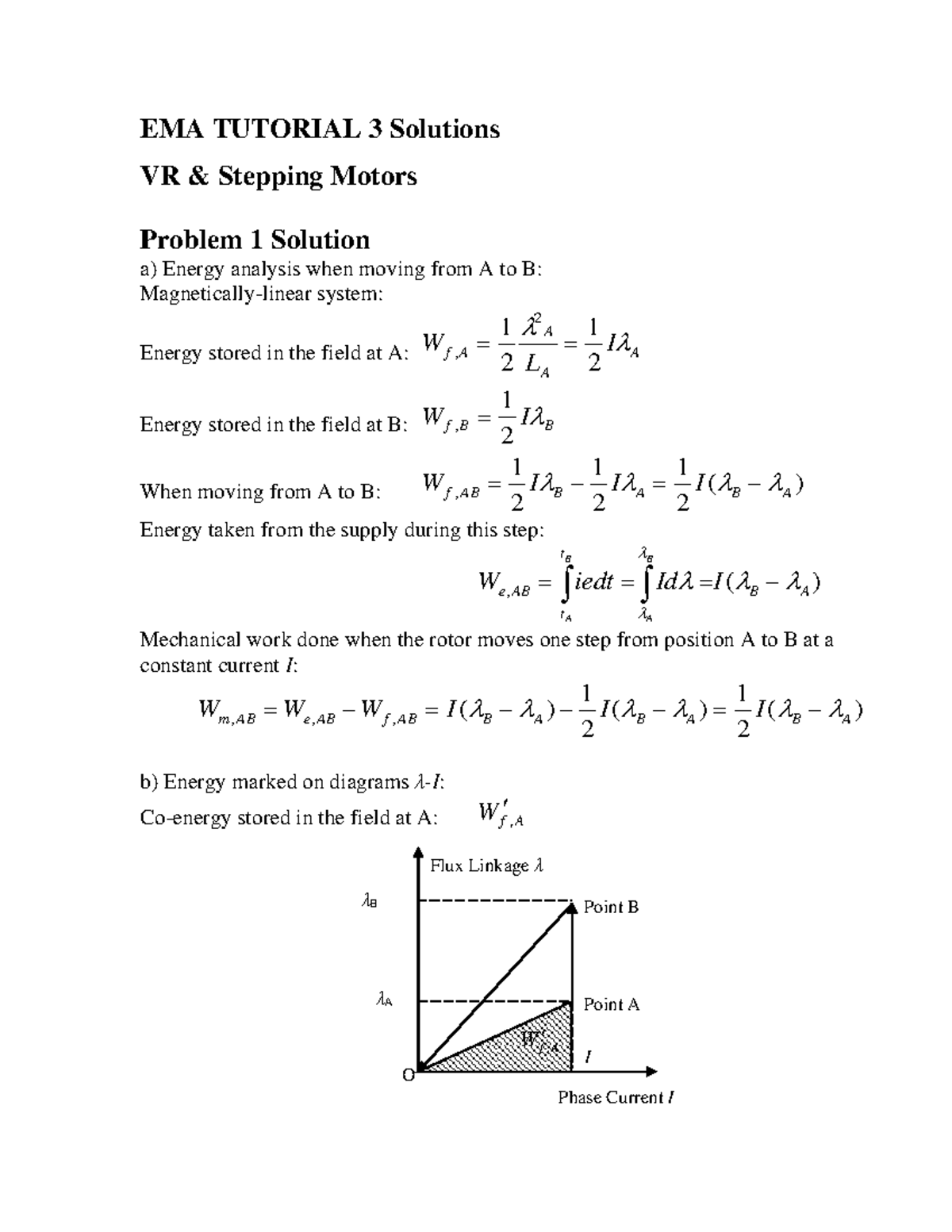 EMA TUT 3-A21 Solutions-3 - EMA TUTORIAL 3 Solutions VR & Stepping ...