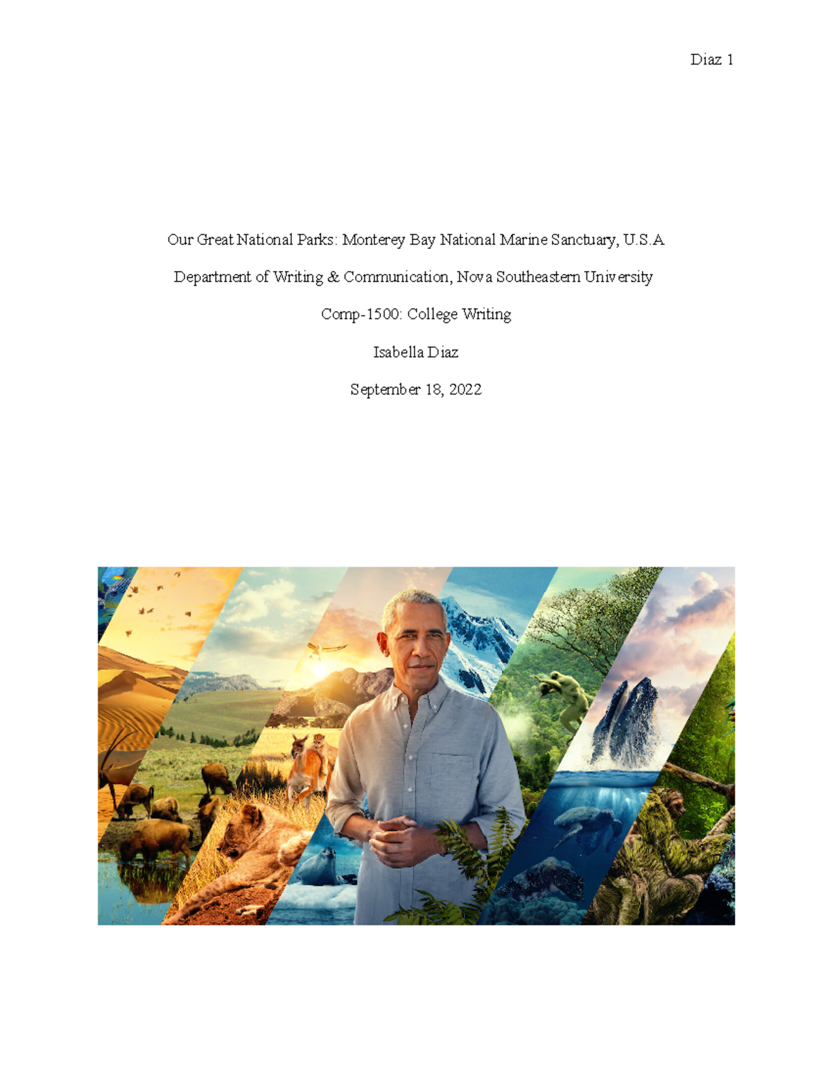 Film Review - environmental essay - Our Great National Parks: Monterey ...