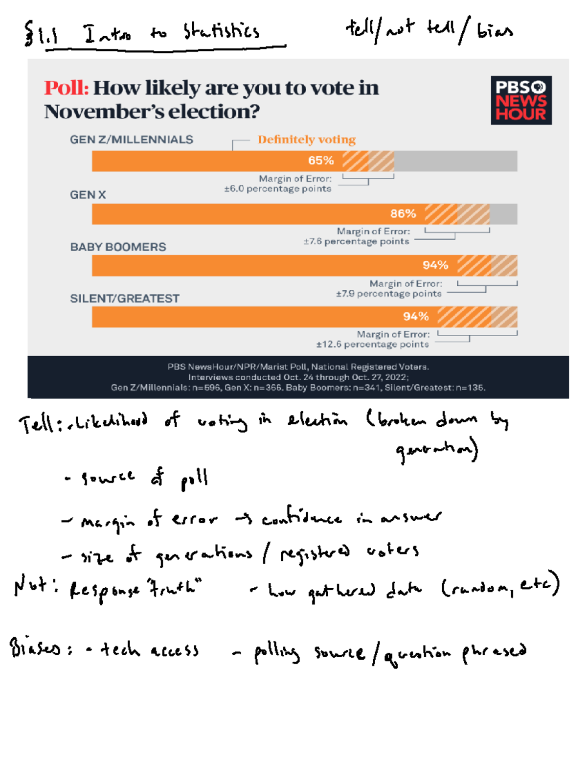 1 - Remembering the different definitions - Intro to Statistics bias ...