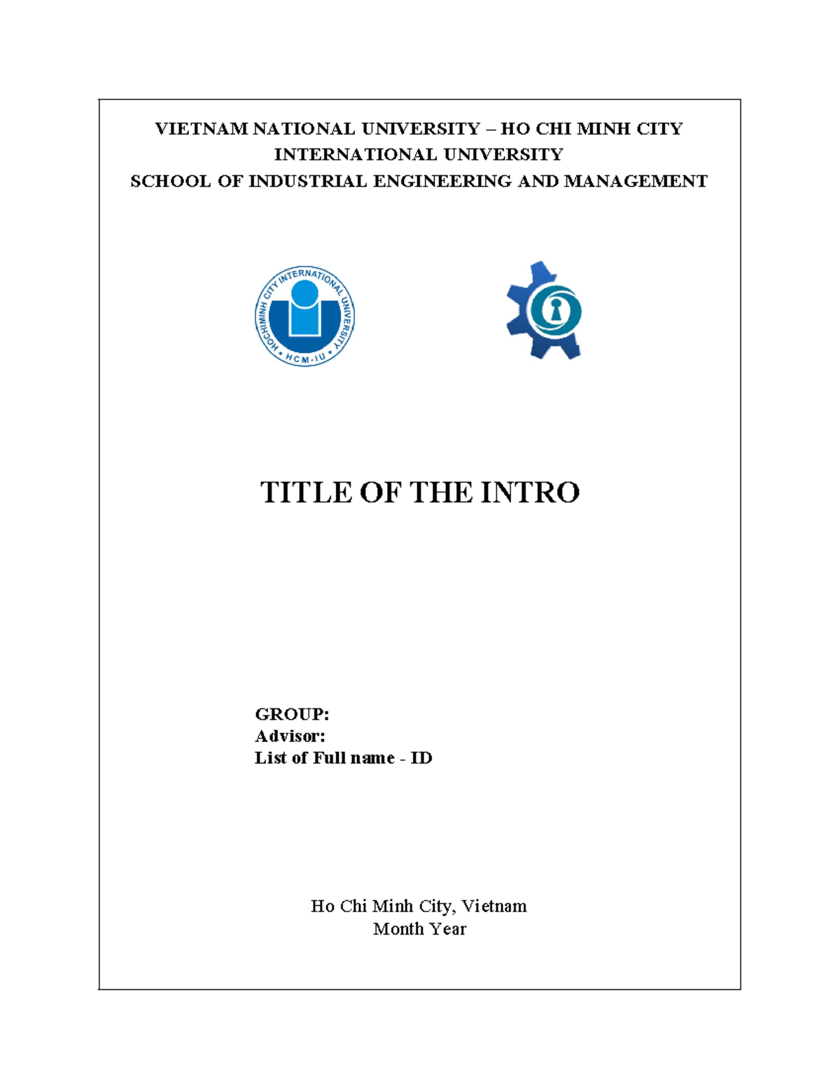 Intro Format Guidelines - Logistics and supply chain design - VIETNAM ...