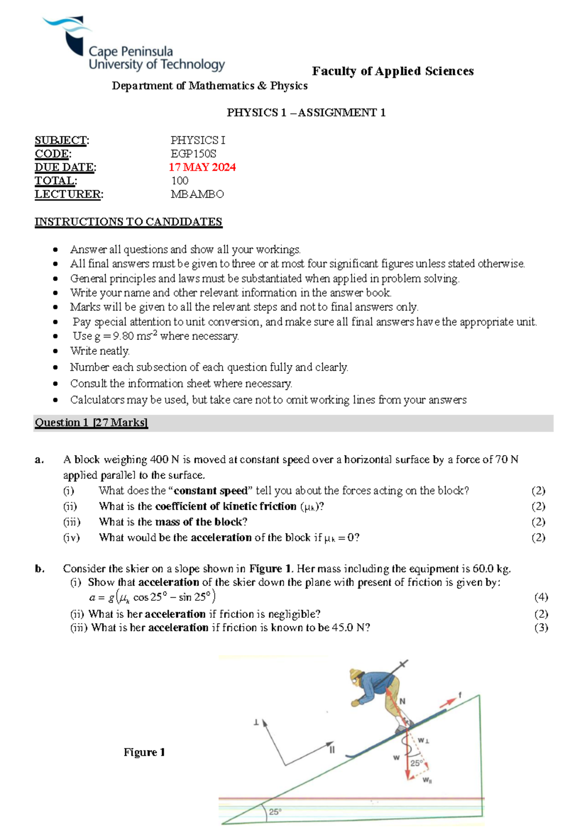 EGP 150S Assignment 24 - how questions are being asked in surveying ...