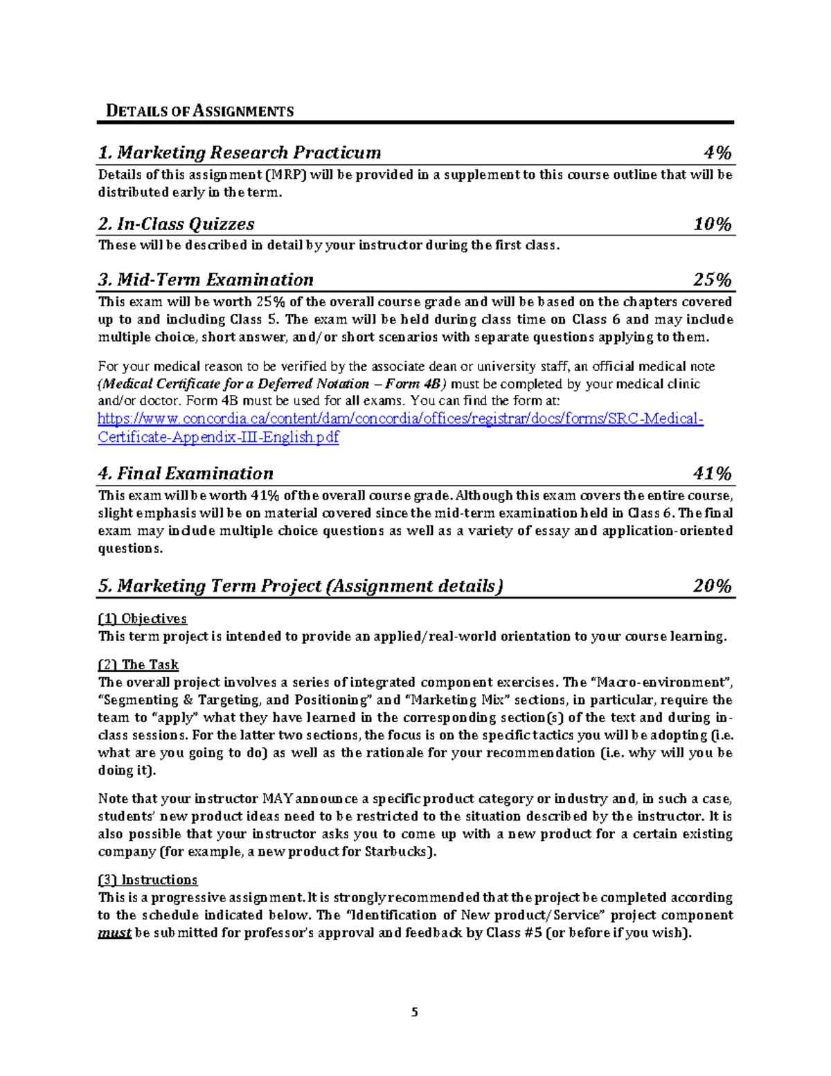 Detail assignment - DETAILS OF ASSIGNMENTS 1. Marketing Research ...