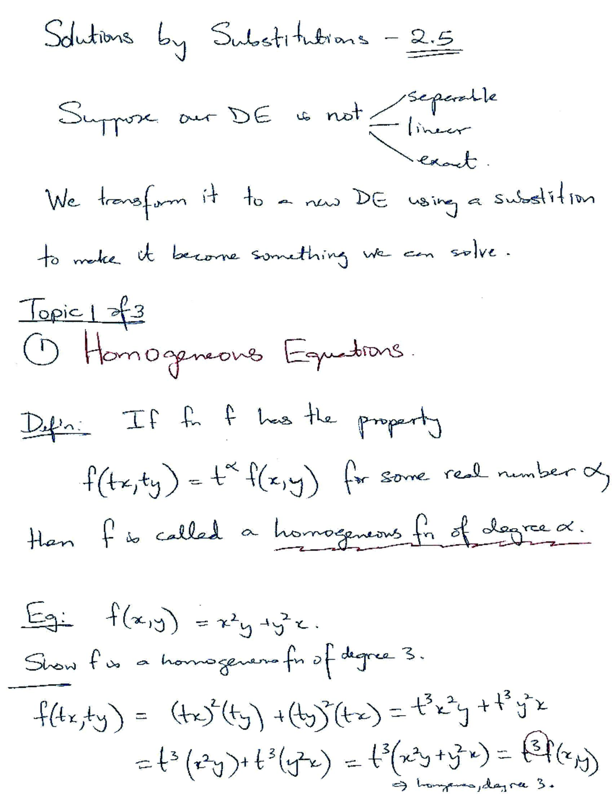 245-2 - Math245- Section 2.5 Notes - MATH 245 - Studocu