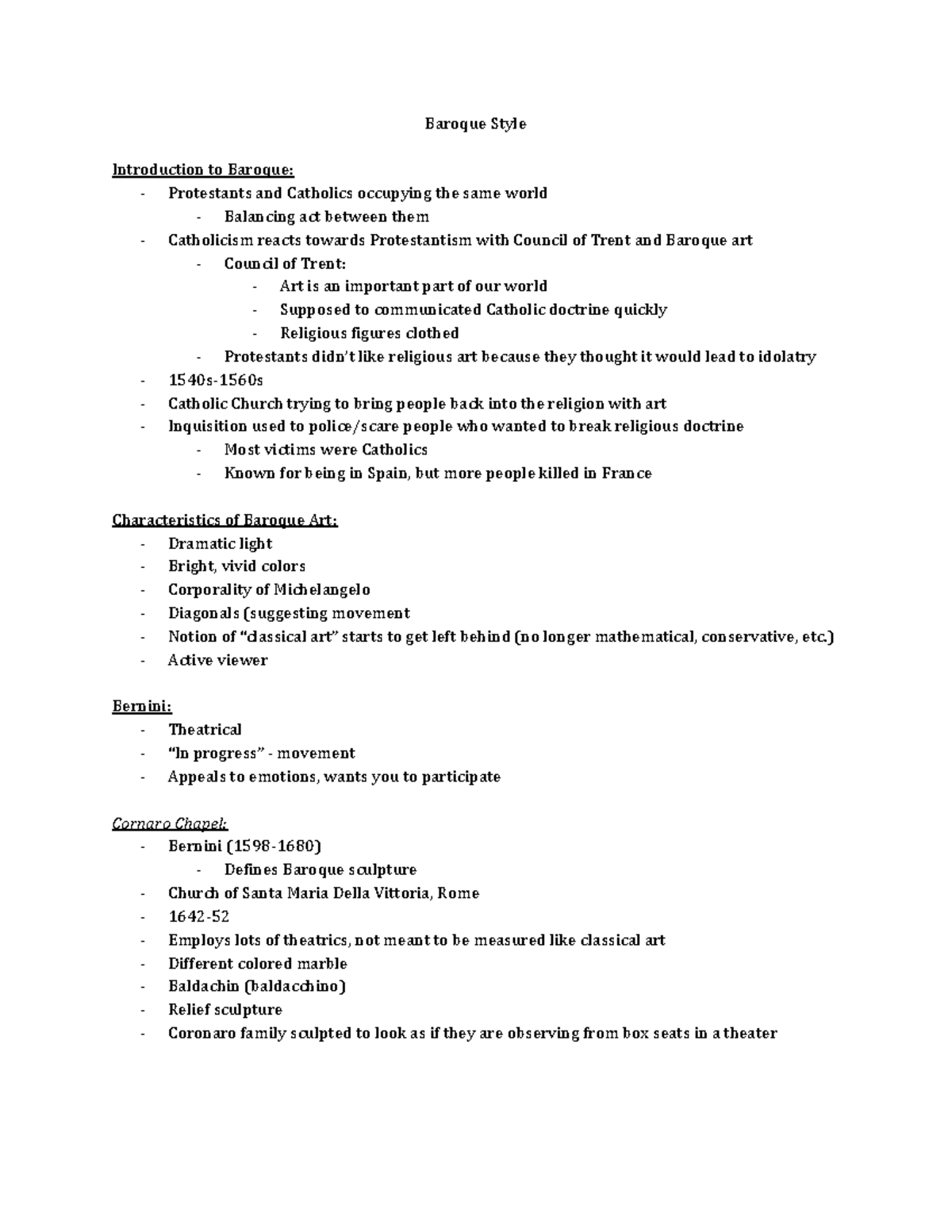 Baroque in Italy & Spain - Baroque Style Introduction to Baroque ...