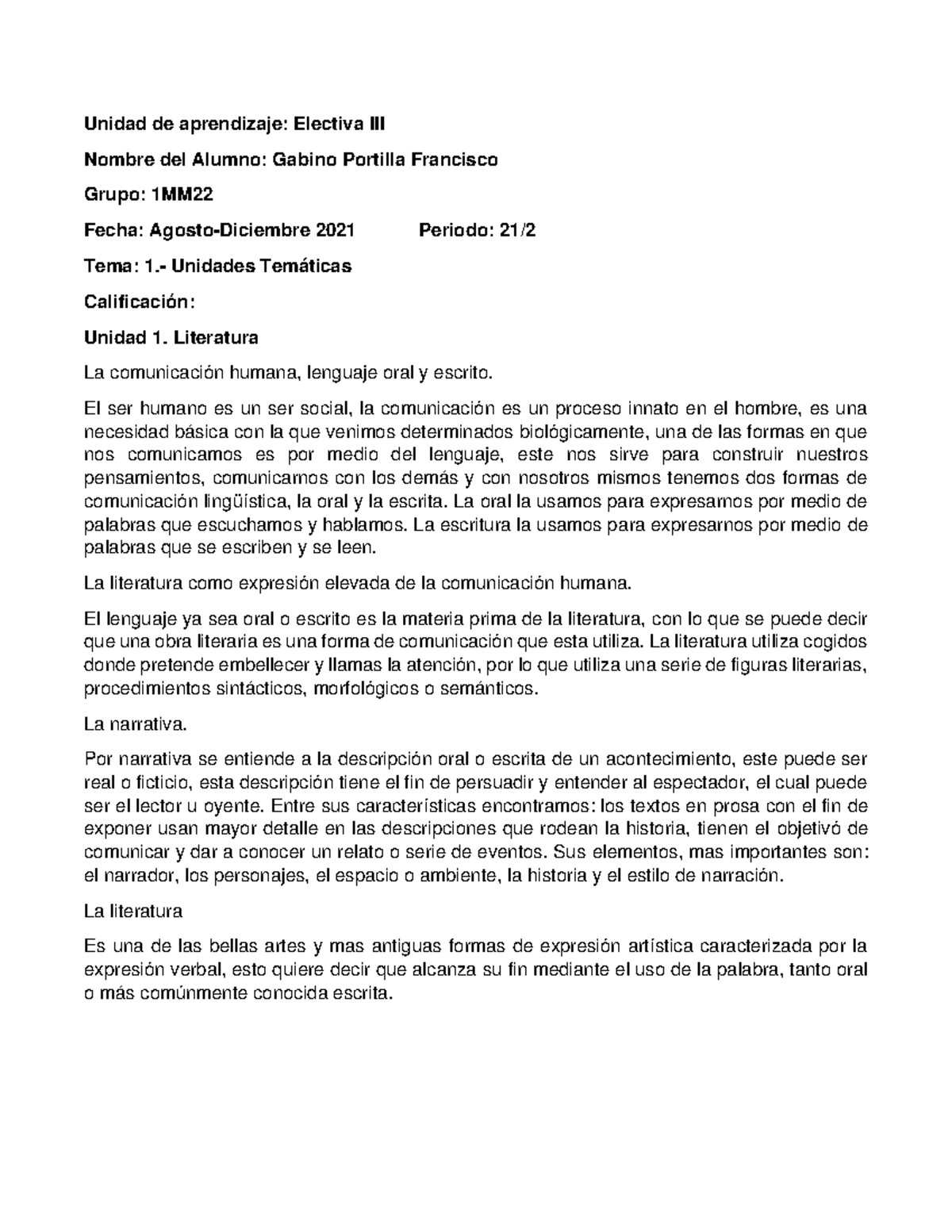 Reportes 1 y 2- Gabino Portilla Francisco 1MM22 - Electiva Iii ...