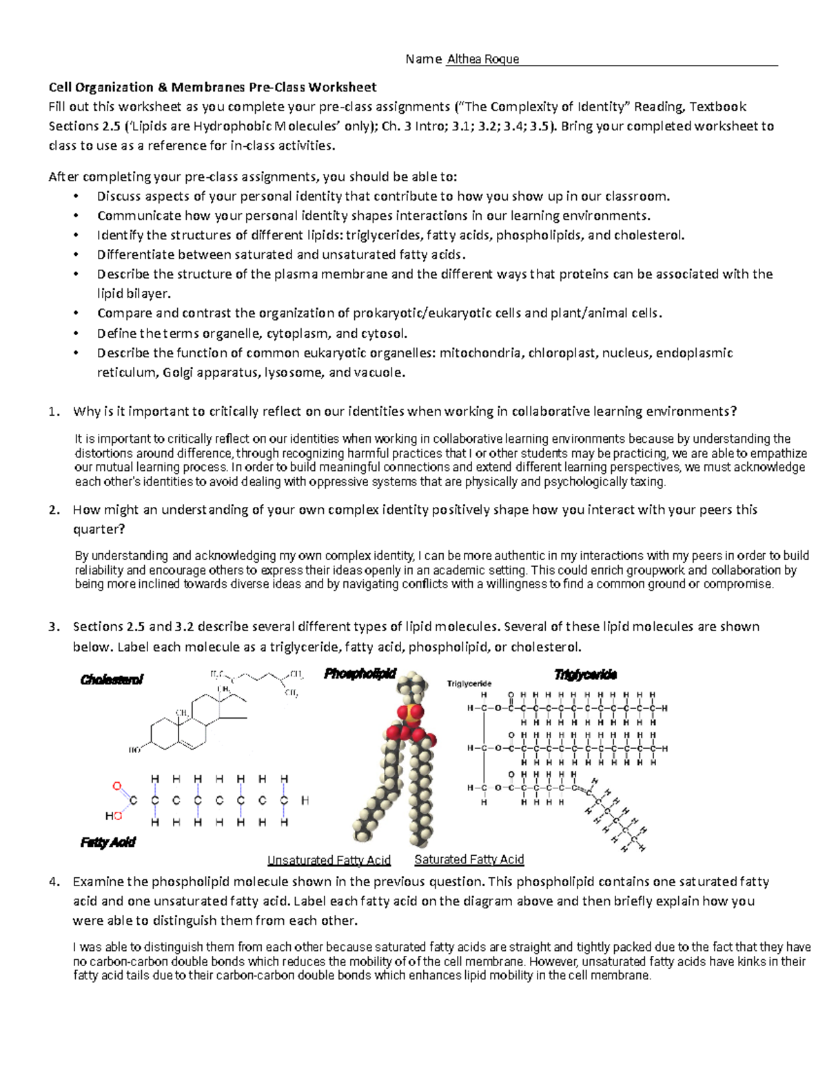 Lifesci 7A, Week 2a Pre-Class Reading Guide - Identity, Cells ...