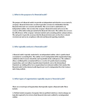 TSGE CF M302 Audit Comptable ET Financier - M302 Audit comptable et ...