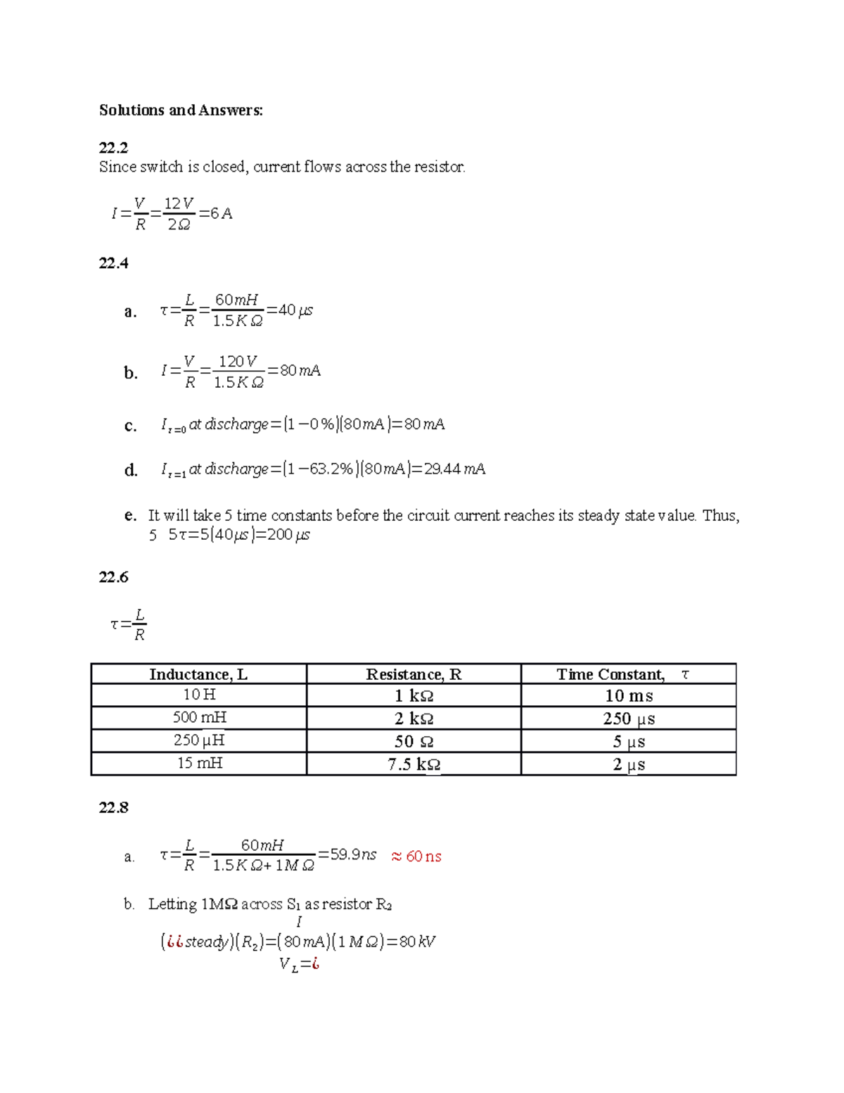 Homework 1 - Grob's Basic Electronics - Solutions and Answers: Since ...
