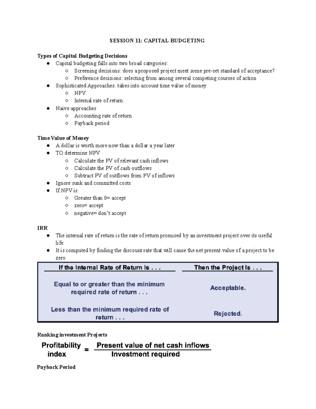 session-11-capital-budgeting-session-11-capital-budgeting-types-of