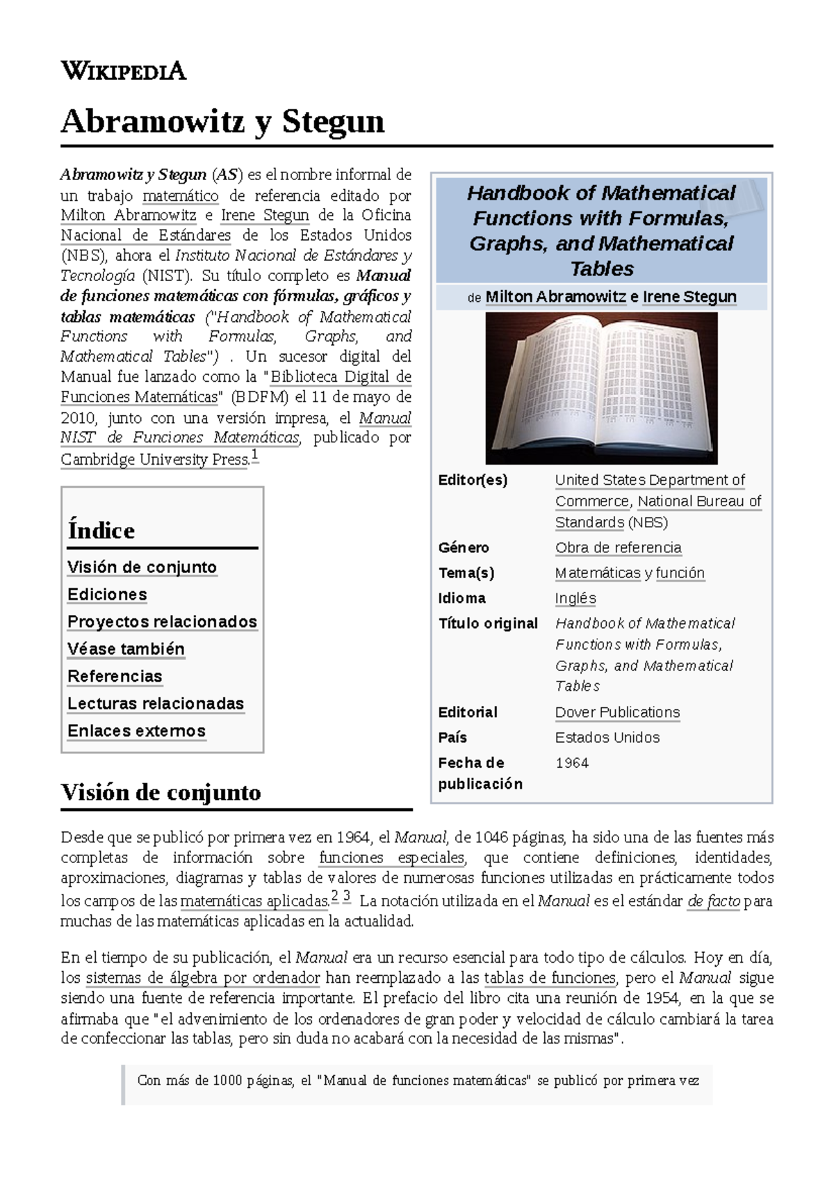 Abramowitz y Stegun - buenos docs - Handbook of Mathematical Functions ...