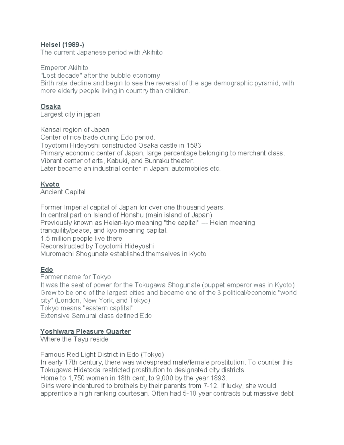 N2 - Lecture Notes - Heisei (1989-) The current Japanese period with ...
