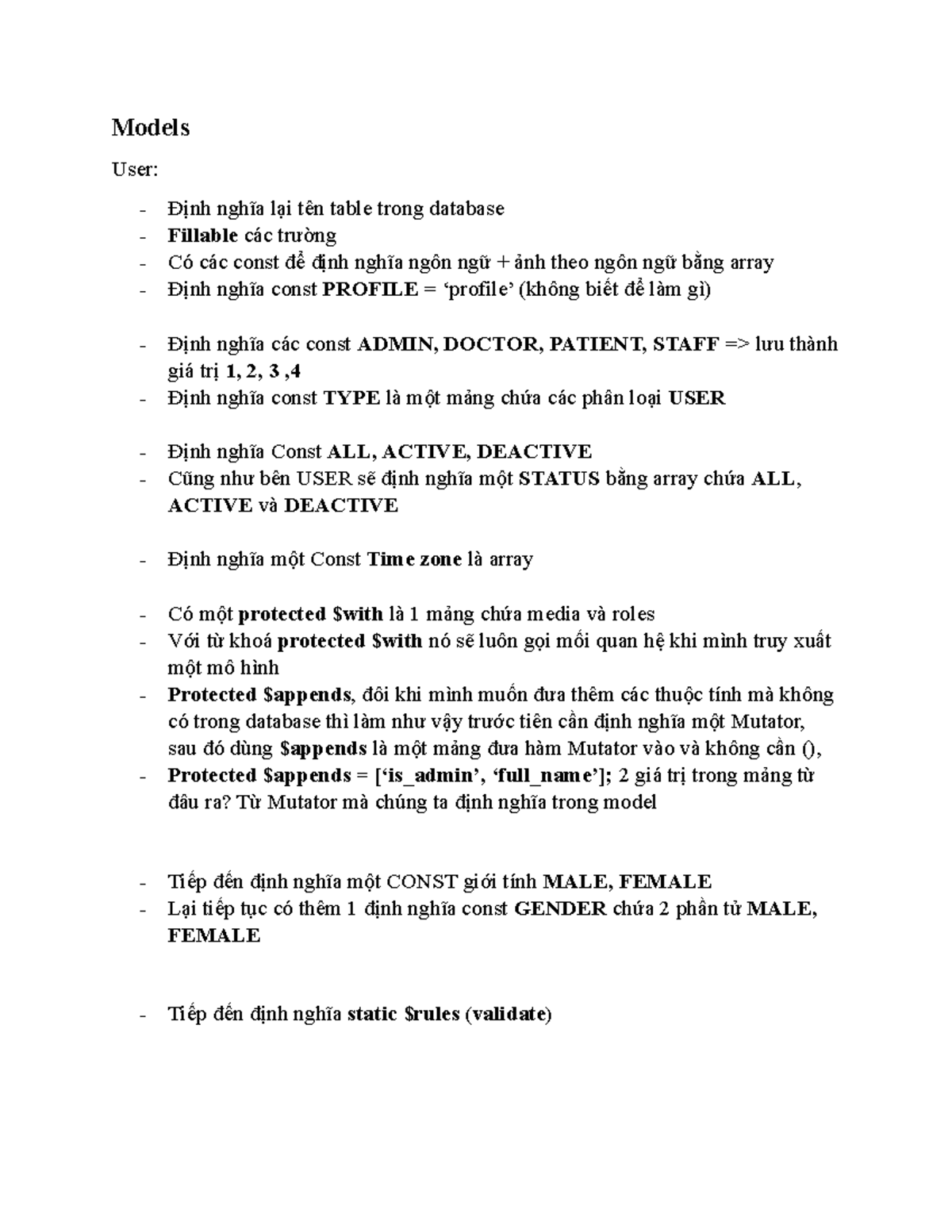 Models - 1231231 - Models User: Định nghĩa lại tên table trong database ...