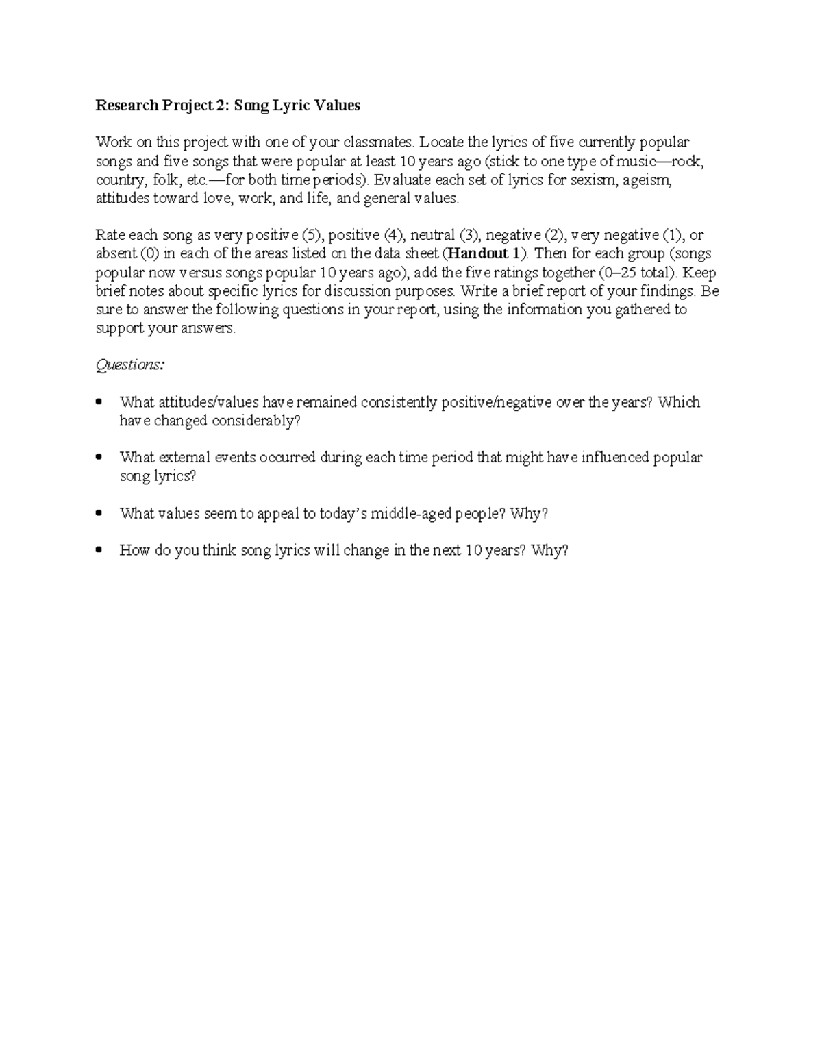 Project 7 - Research Project 2: Song Lyric Values Work on this project ...