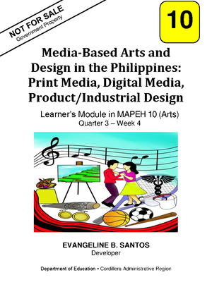 Arts Quarter 3 - Arts module - Media-Based Arts and Design in the ...