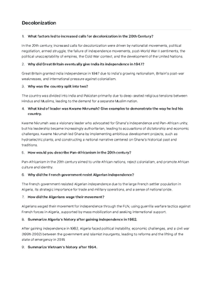 Study Guide: Unit 6 - Consequences of Industrialization 1750-1900 🏭🏞️💰 ...