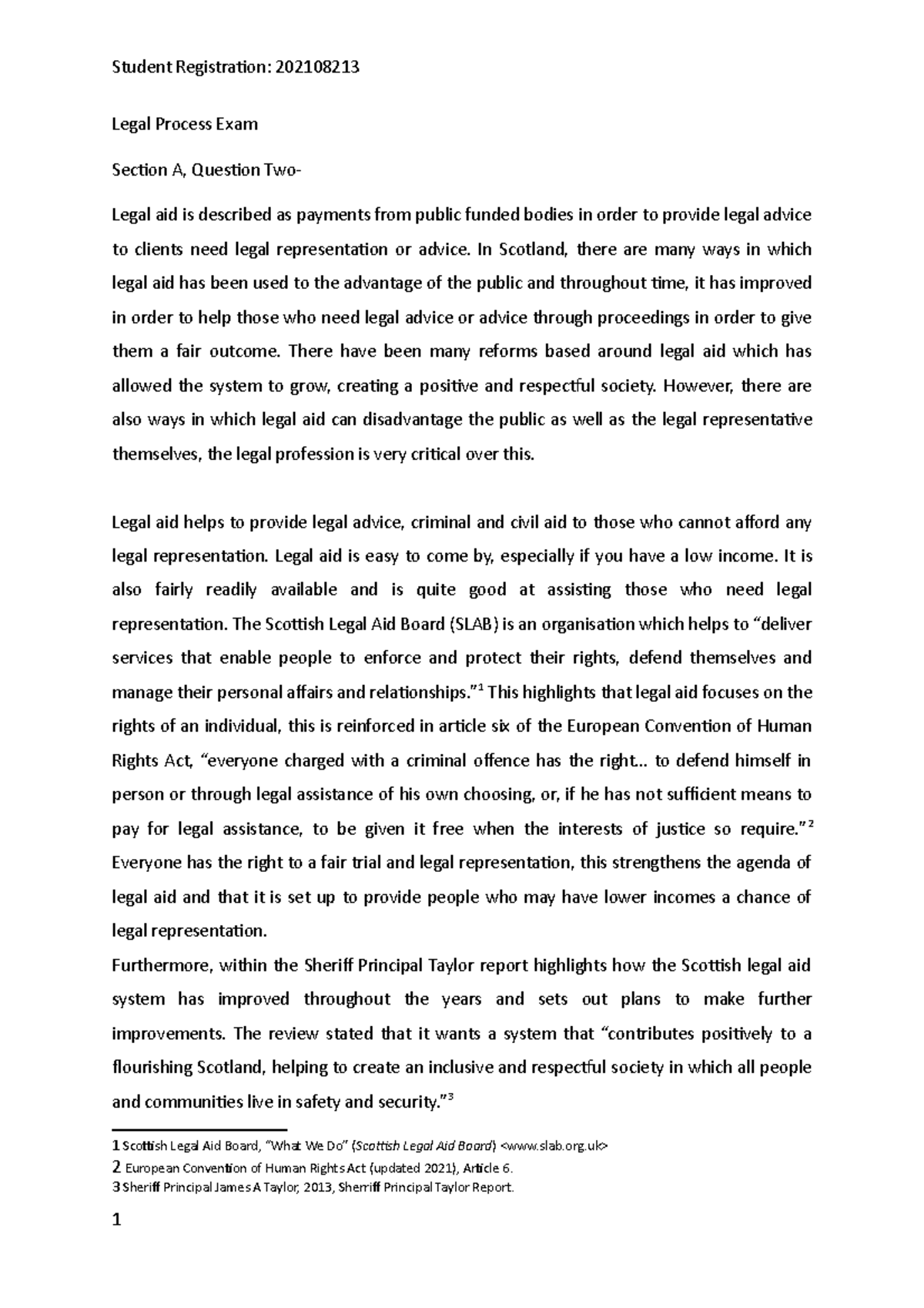 Legal Process Exam - Exam- online - Legal Process Exam Section A ...