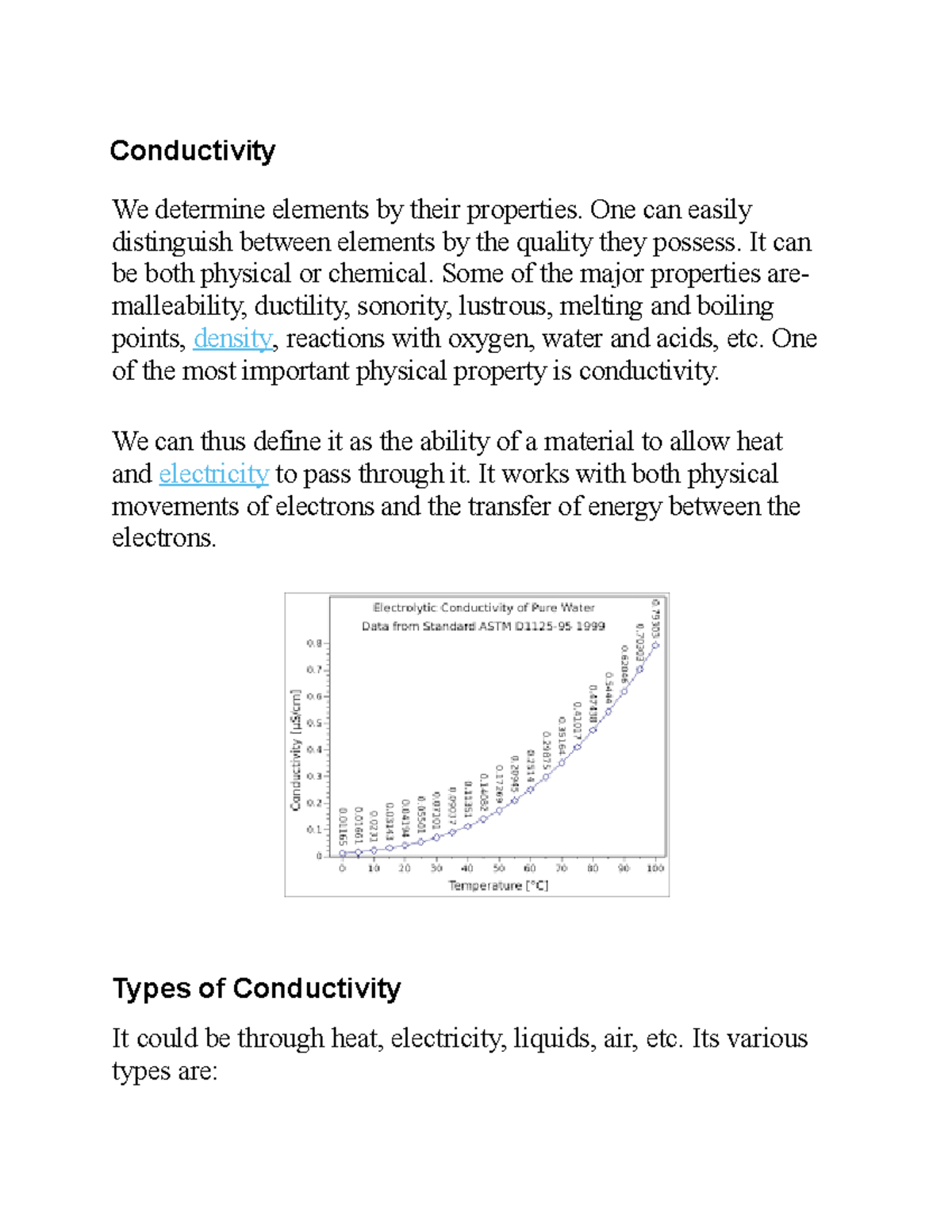 Conductivity - Conductivity We determine elements by their properties ...