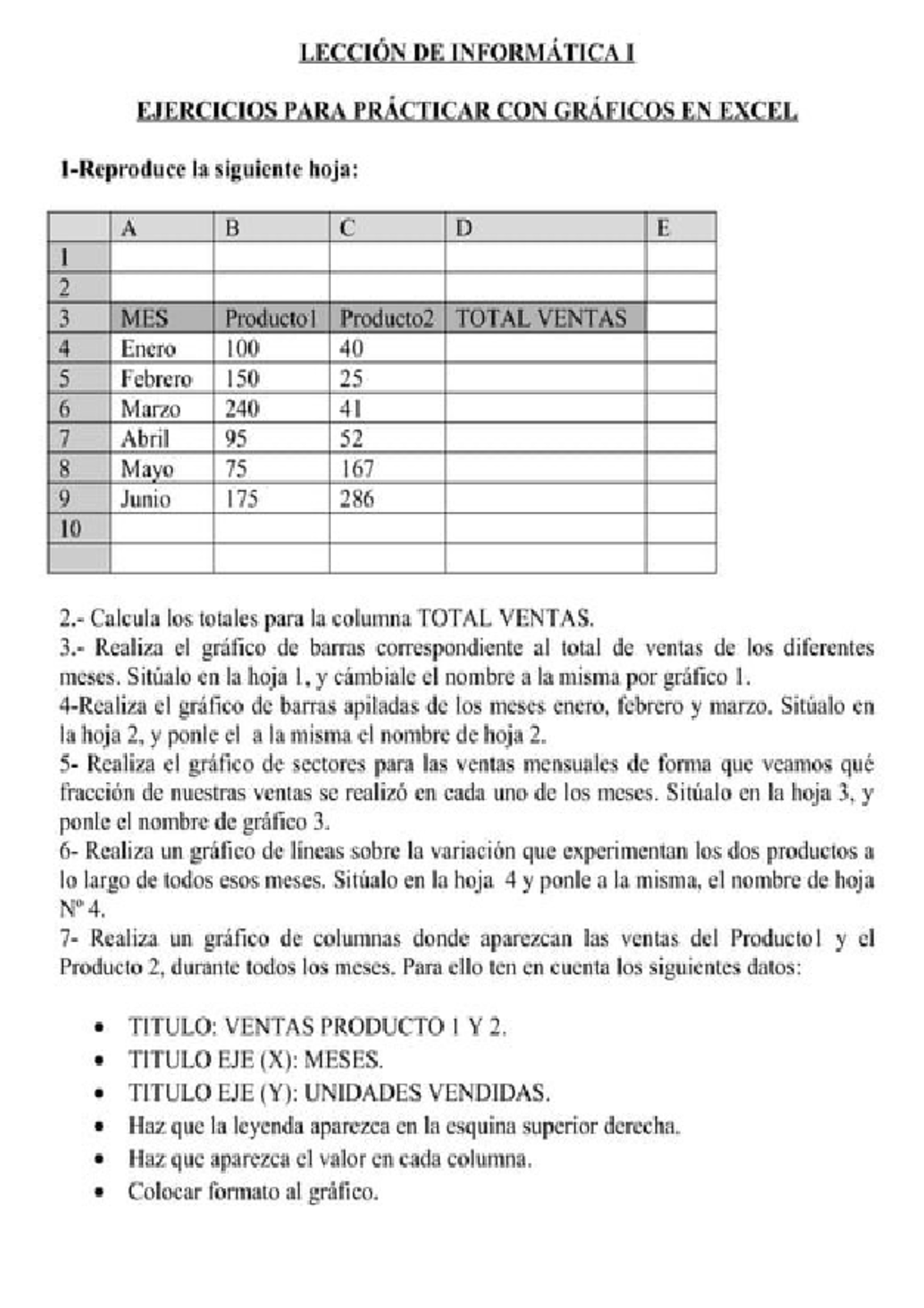 Ejercicios de excel avanzado - computacion - Studocu