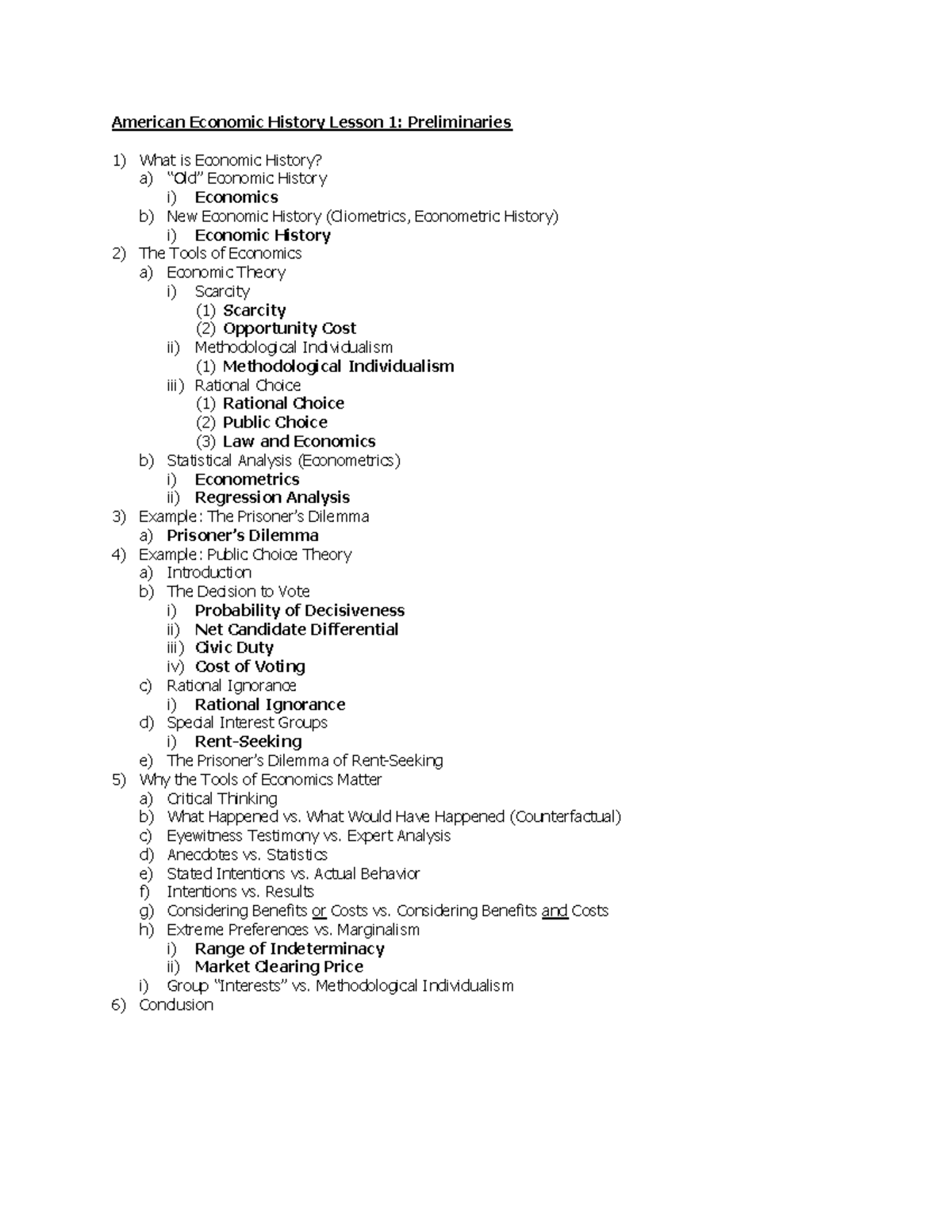 AEH Lesson 01 - Preliminaries - Outline - American Economic History ...