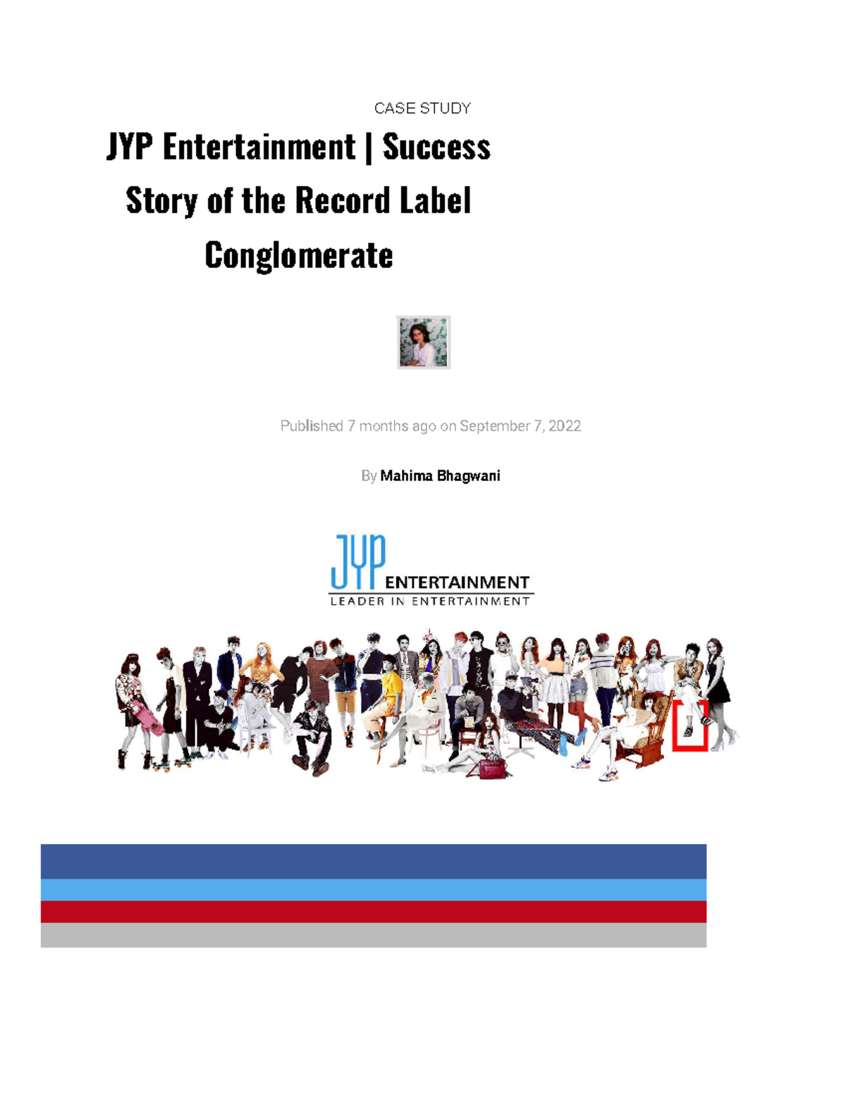 CASE Study JYP - CASE STUDY JYP Entertainment | Success Story of the ...