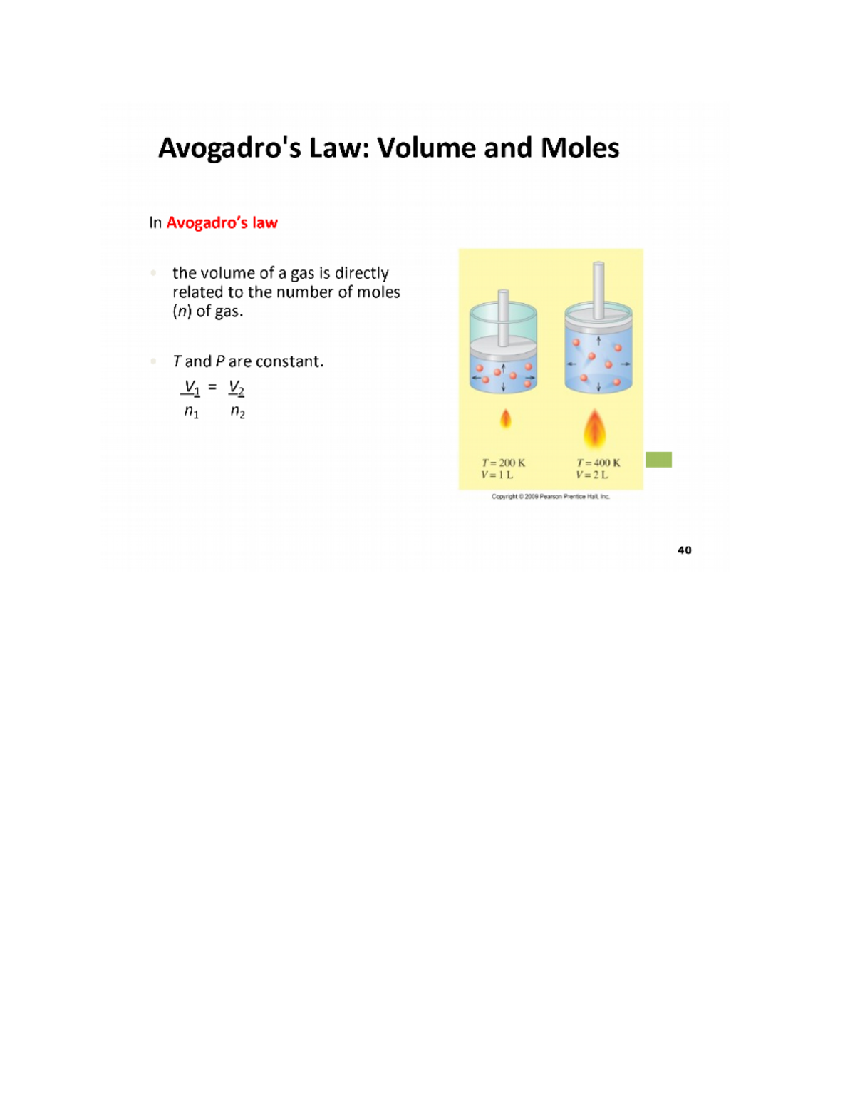 Chapter 6A- Avogadro's Law Volume and Moles - CHM 1020C - Studocu