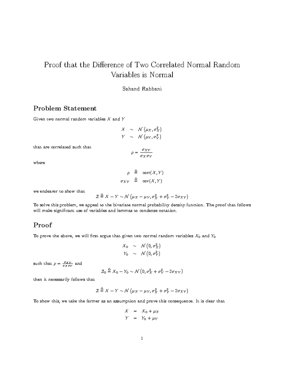 Bivariate Assignment on The Lecture We had - Proof that the Difference ...