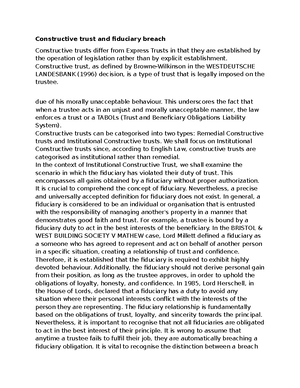 Secret trust essay my words - Secret Trust essay my words Section 9 of ...