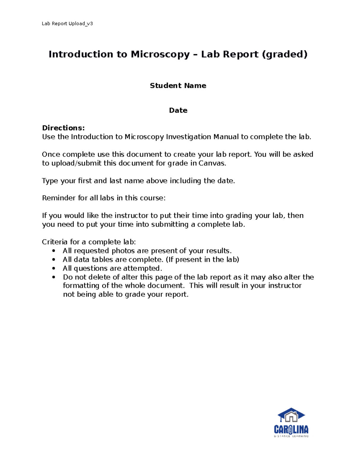 (4) 580116 Introduction to Microscopy Q v3 - Lab Report Upload_v ...
