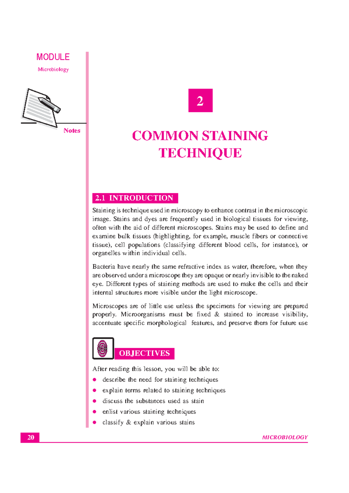 Stain - SSS - MODULE Common Staining Technique Microbiology Notes 2 ...