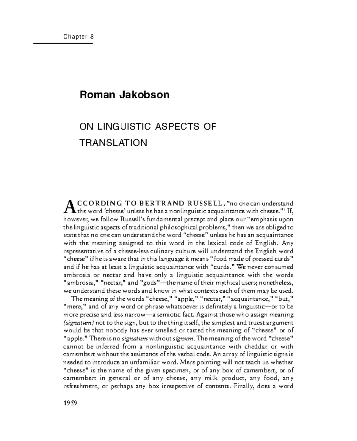 The Translation Studies Reader Didattica della Traduzione - Chapter 8 ...