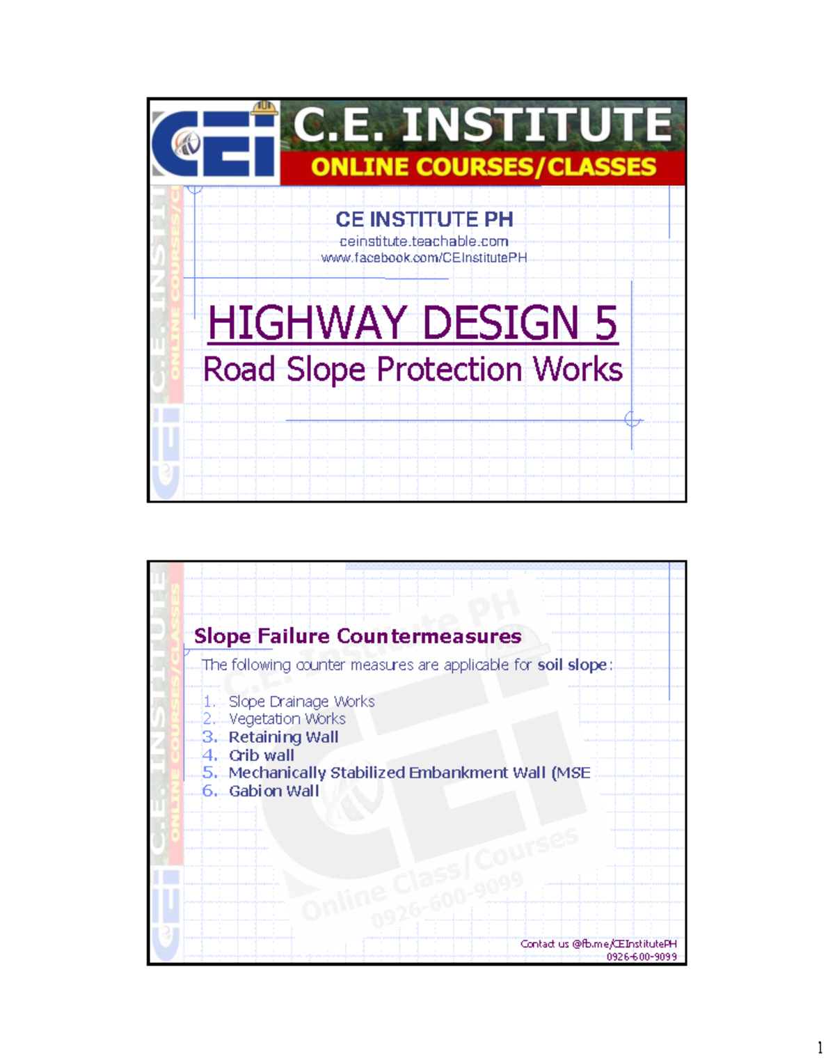 5.4 Highway Design - Road Slope Protection 4 - Slope Protection Works-2 ...