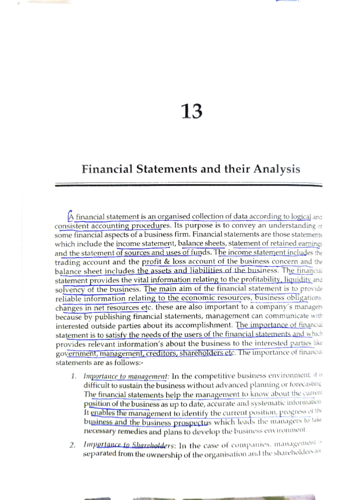 *financial statements - Business Management - Studocu