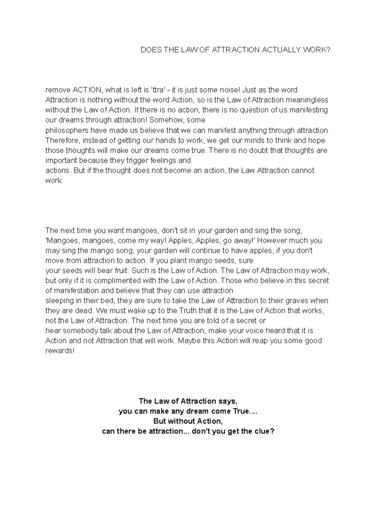 PDF JOB - hice lo que pude - DOES THE LAW OF ATTRACTION ACTUALLY WORK ...