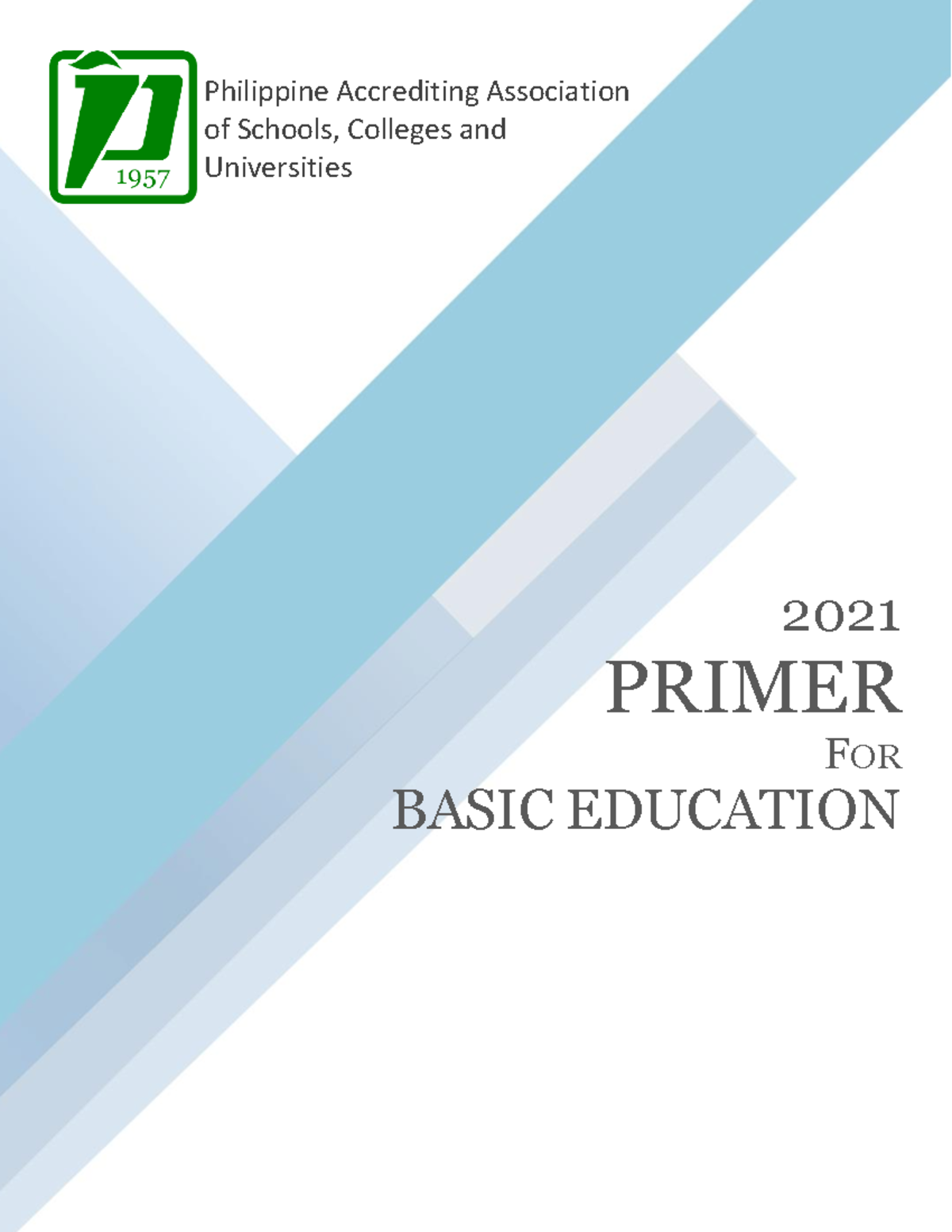 Paascu 2021 Primer for Basic Education 1 - 2021 PRIMER FOR BASIC ...