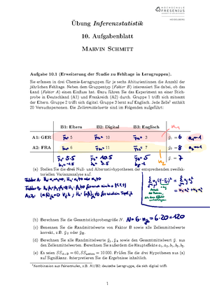 IS11 aufgabenblatt loesungsvorschlag - ####### Übung Inferenzstatistik ####### 11. Aufgabenblatt ...